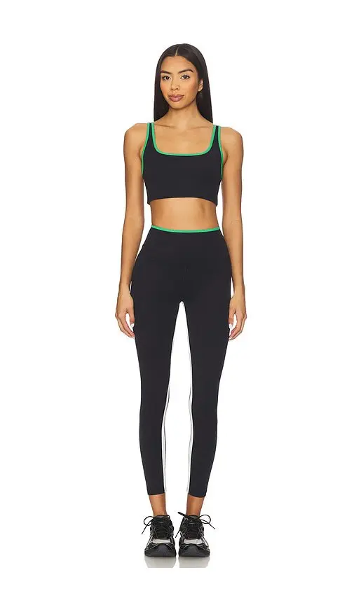 Splits59 Cait Rigor Sports Bra In Black - Black & Grass