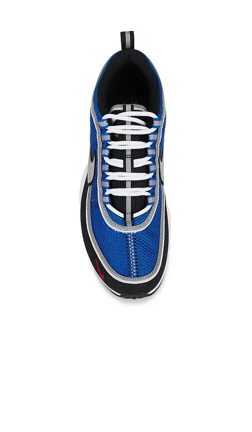 Nike Air Zoom Spiridon Sneaker - Signal Blue  Metallic Silver  Black  & W