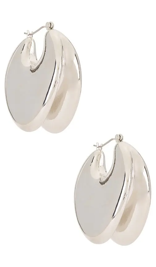 8 Other Reasons Halo Hoop Earrings - Silver