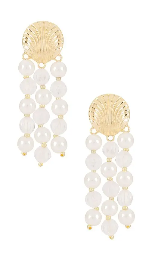 8 Other Reasons Isla Pearl Drop Earrings - Gold