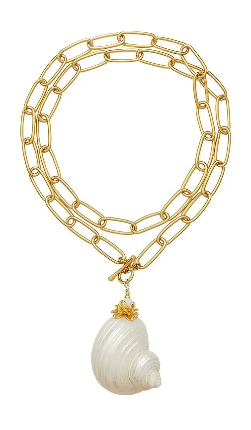 Brinker & Eliza Sirena Necklace - Gold & Ivory