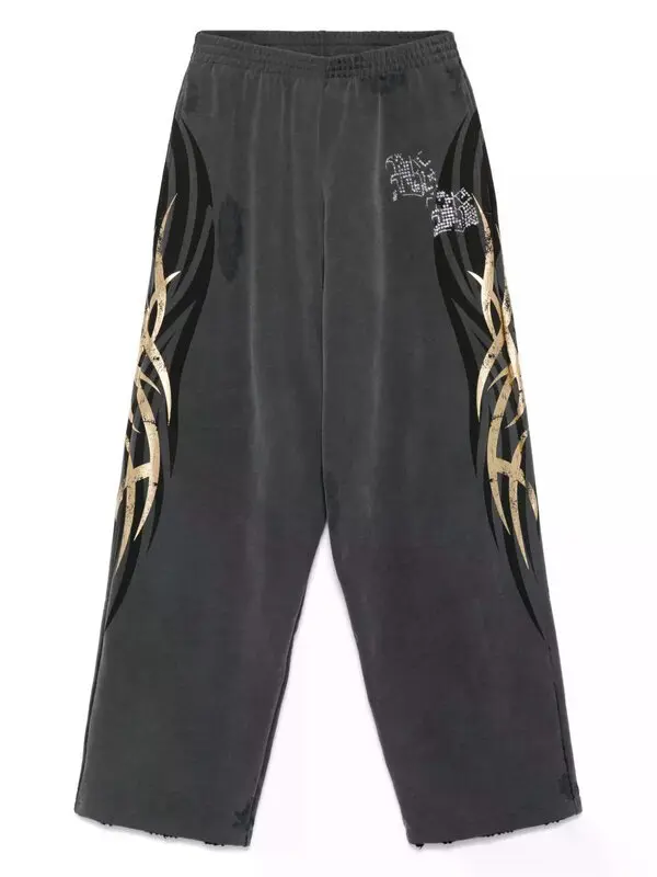 Balenciaga Tacky Gold-print Track Pants
