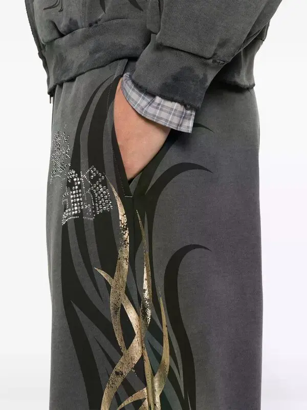 Balenciaga Tacky Gold-print Track Pants