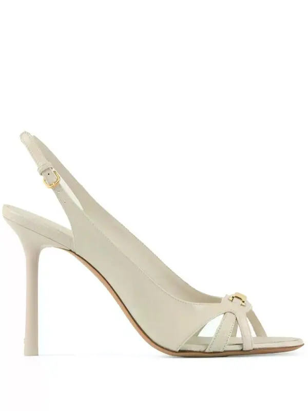 FERRAGAMO 95mm Vara Buckle Slingback Pumps