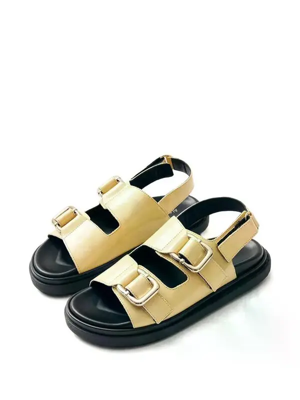 ALOHAS Harper Buckle Sandals - Yellow