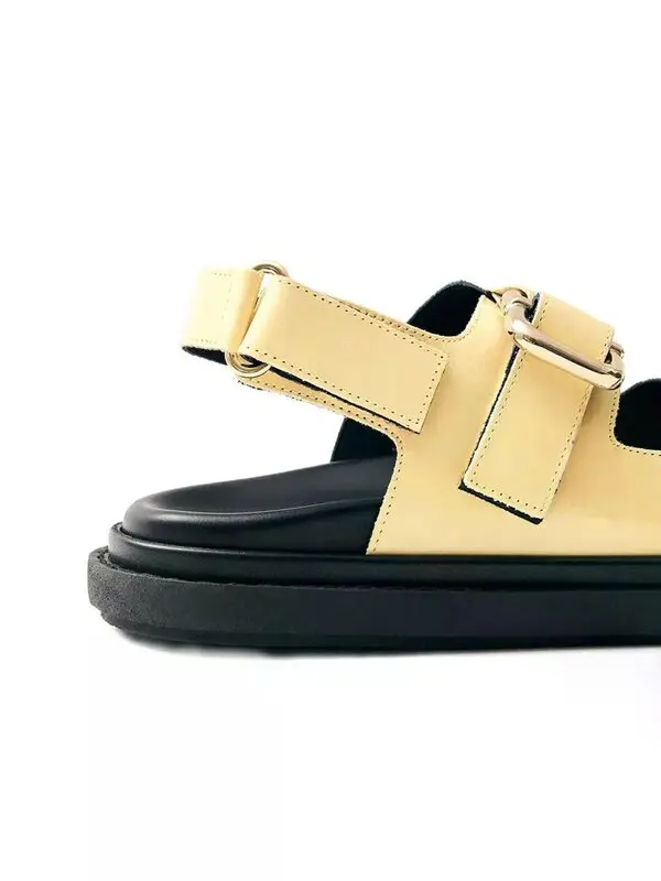ALOHAS Harper Buckle Sandals - Yellow