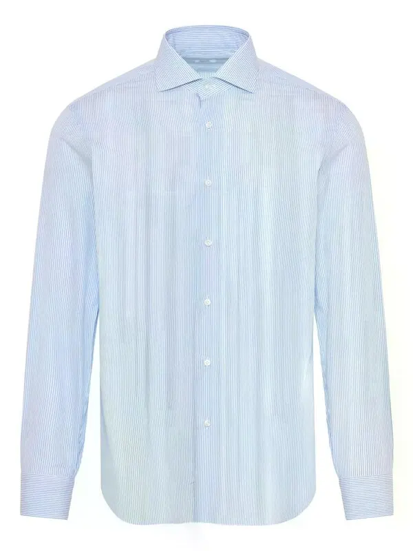 BARBA NAPOLI Striped Shirt - Blue