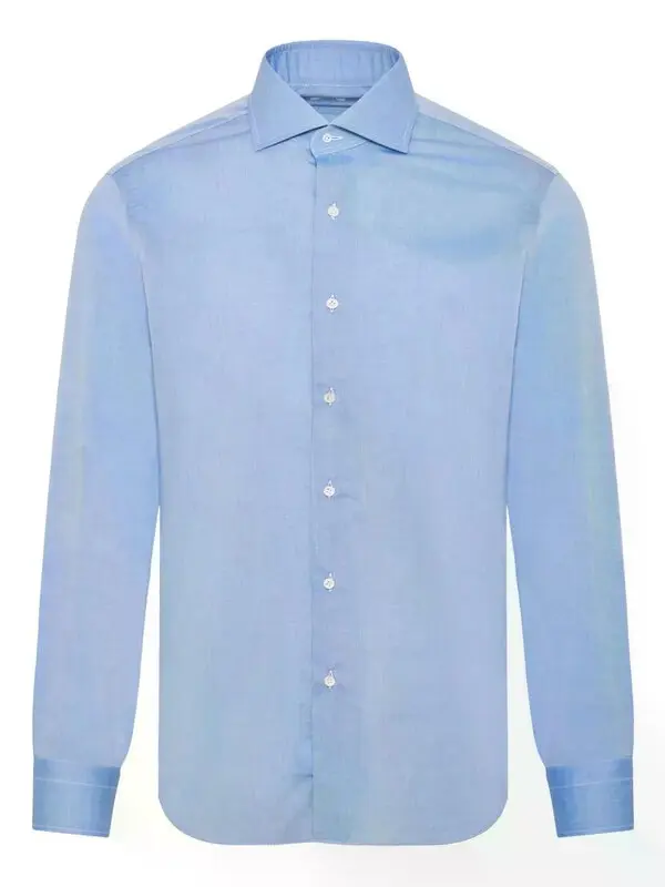 BARBA NAPOLI Cotton Shirt - Blue