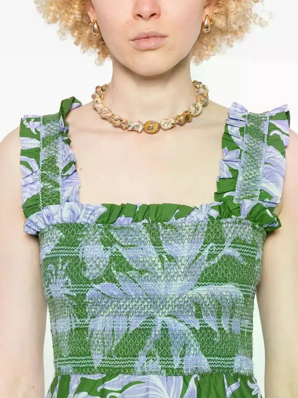 Buy Farm Rio Tropical Swing Midi Dress - Green At 39% Off | Editorialist
