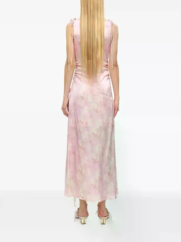 GANNI Printed Dress - Pink