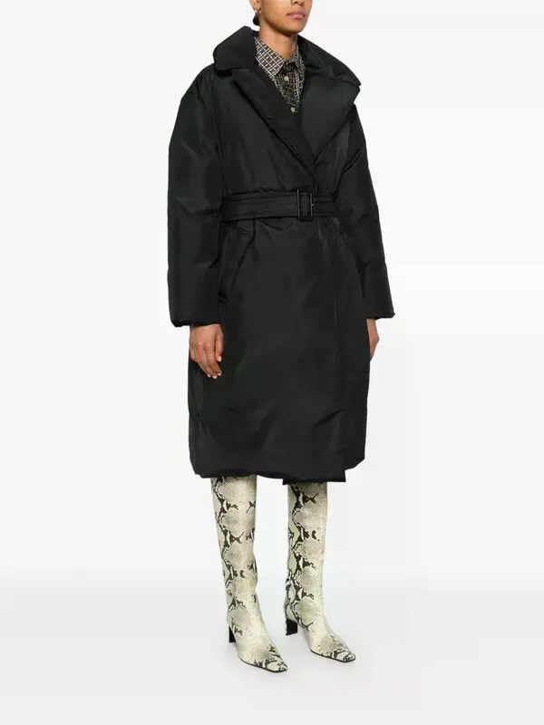 Fendi Logo-embroidered Padded Coat