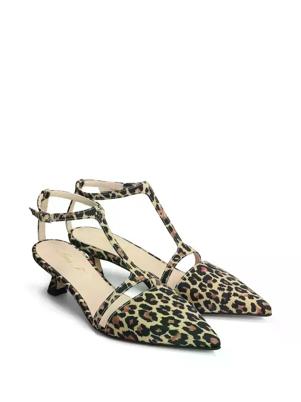 ANNA F. 55mm Leopard Print Pumps