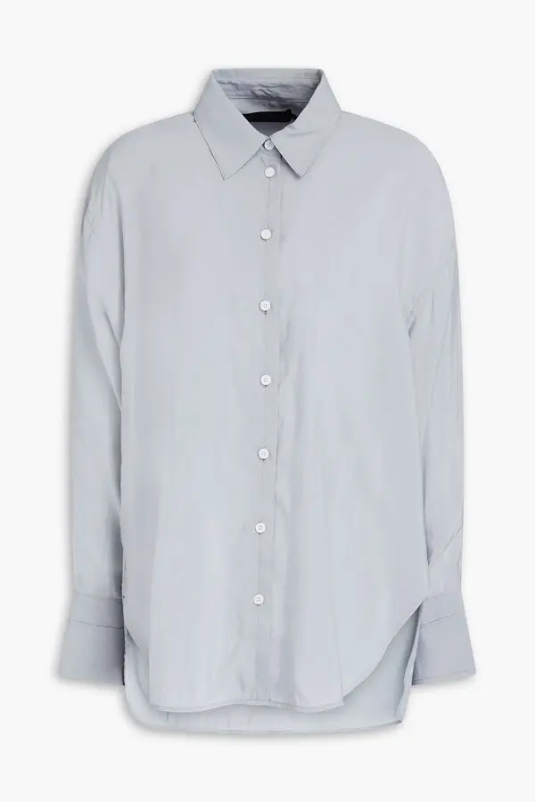 Proenza Schouler Ida Satin-crepe Shirt - Sky Blue
