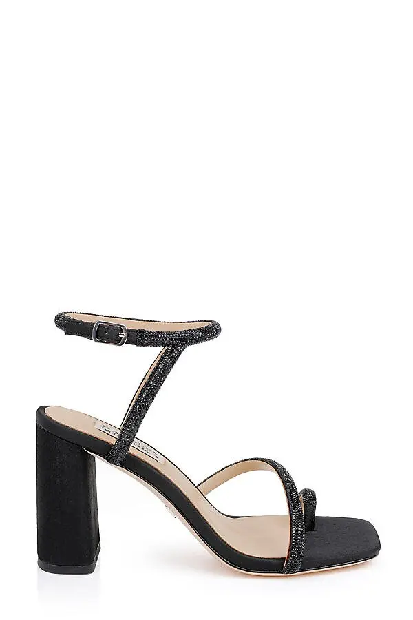 Badgley Mischka Strappy Block Heels - Black