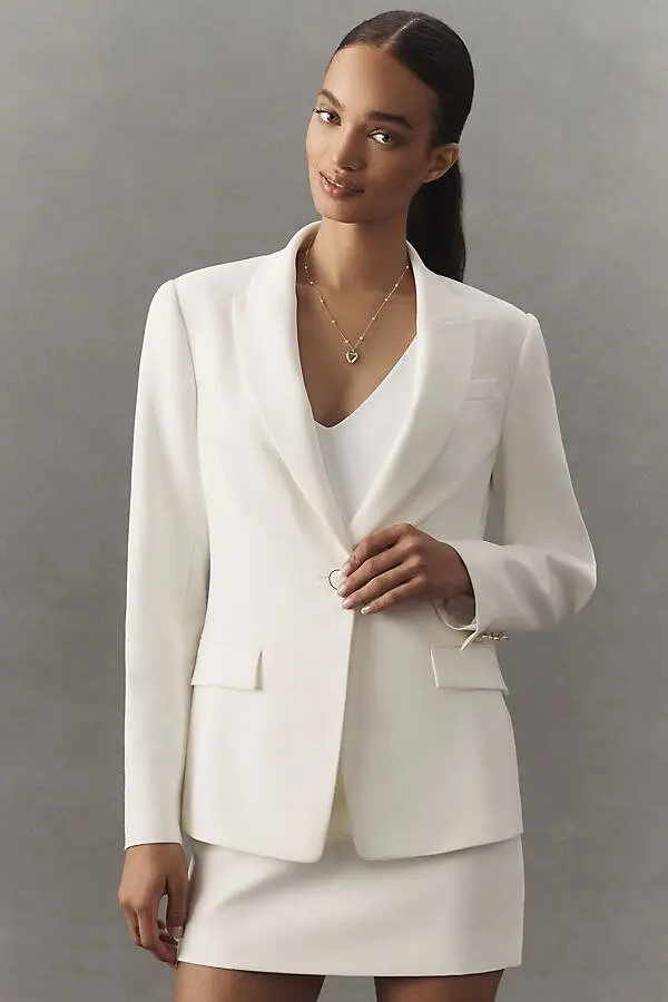 MILLY Avery Cady Blazer - Ivory