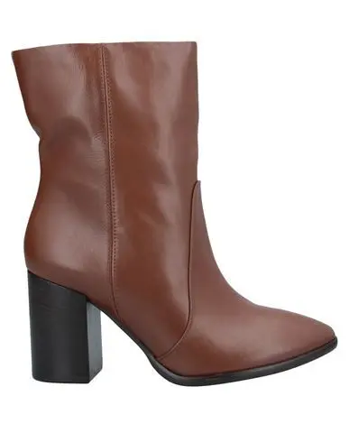 POLLINI Leather Ankle Boots