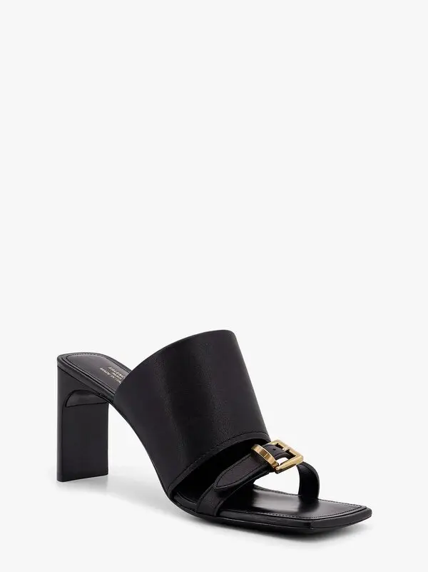 Balenciaga Bel Air" Leather Mules - Black