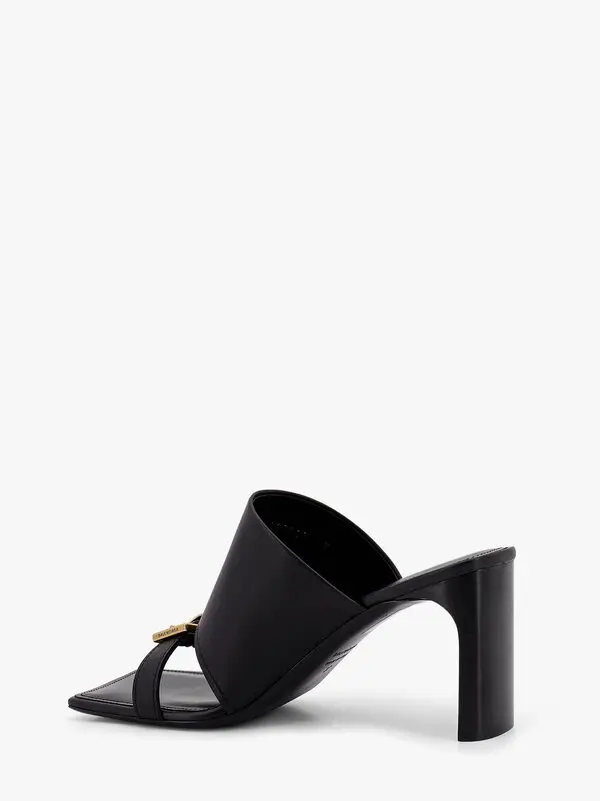 Balenciaga Bel Air" Leather Mules - Black