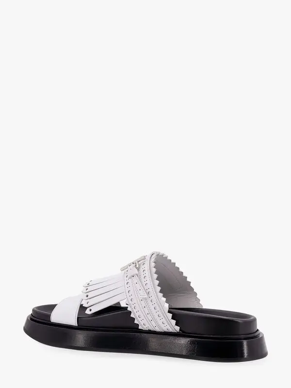 Alexander McQueen Leather Fringe Sandals