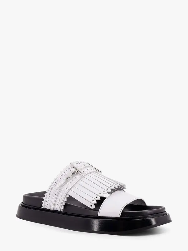 Alexander McQueen Leather Fringe Sandals