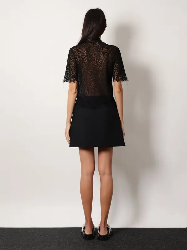 Alexander McQueen Mini Skirt In Wool