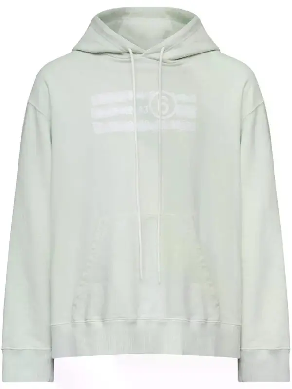 MAISON MARGIELA Numbers-motif Hoodie - Green