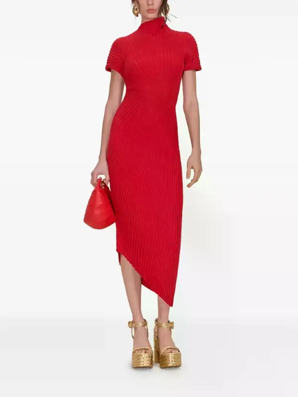 sandro knit and denim dress SANDRO DENIM-TRIM KNITTED MAXI DRESS main image 0