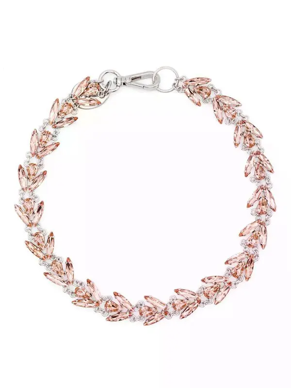 Simone Rocha Crystal Floret Necklace - Silver