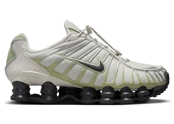 Nike Shox Tl Sneakers - Light Bone/olive Aura/metallic Silver