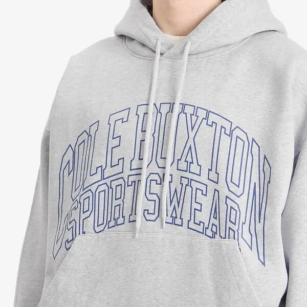 COLE BUXTON Sportswear Arc Hoodie - Grey Marl