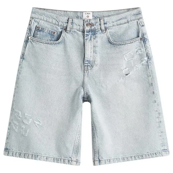 Casablanca Graffiti Denim Shorts