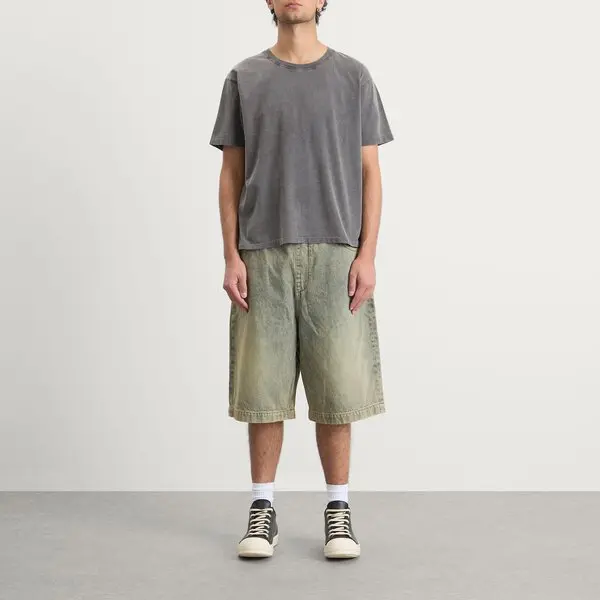 ENTIRE STUDIOS Spar Denim Shorts - Surface Wave