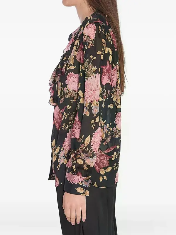 Chloé Ruffled Floral Blouse