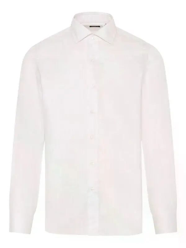 FINAMORE 1925 Striped Button-up Shirt - White