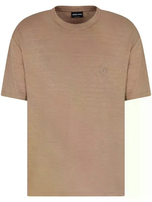 Giorgio Armani Logo-embroidered T-shirt