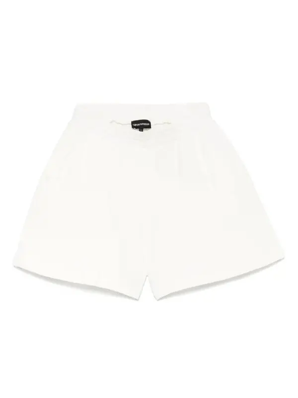 Emporio Armani Jersey-texture Shorts - White