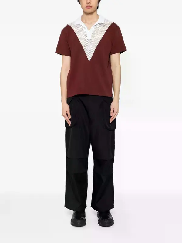 OLLY SHINDER V Hybrid Polo Shirt - Red