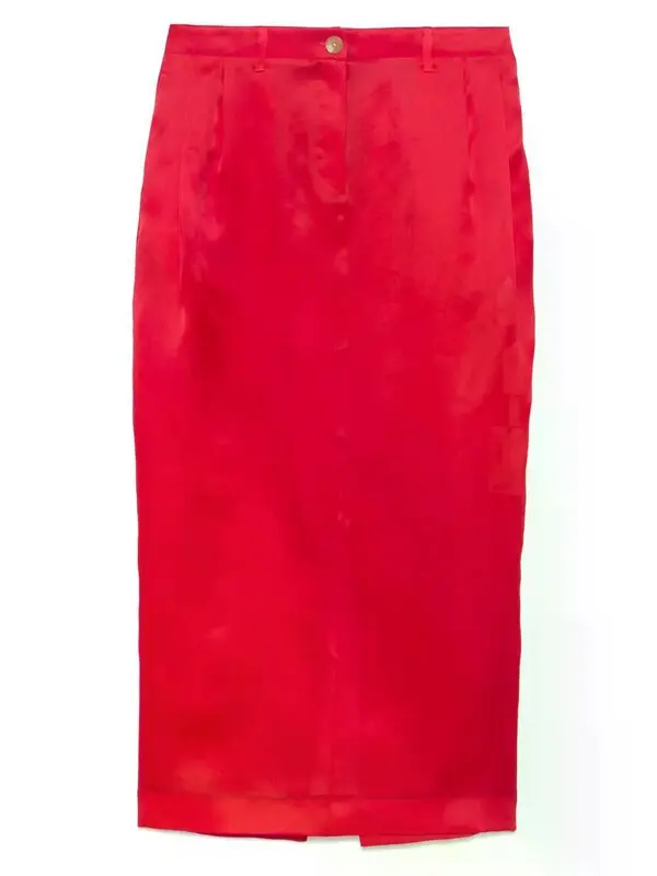 Khaite Lucian Maxi Skirt - Red