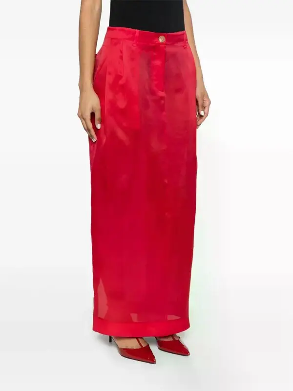 Khaite Lucian Maxi Skirt - Red