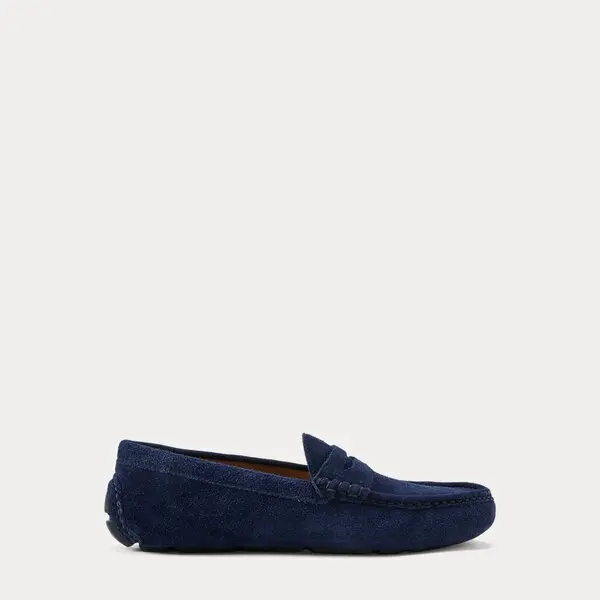 Ralph Lauren Anders Suede Penny Driver - Hunter Navy
