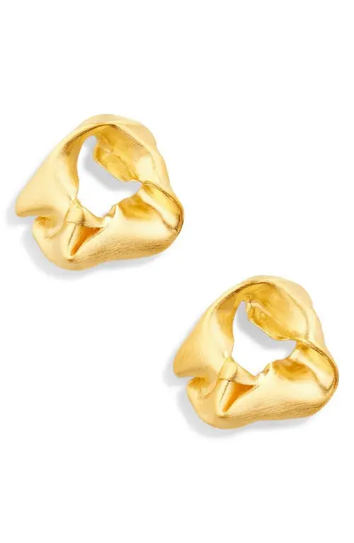 Completedworks Notso Big Crunch Hoop Earrings - 18ct Gold Plated