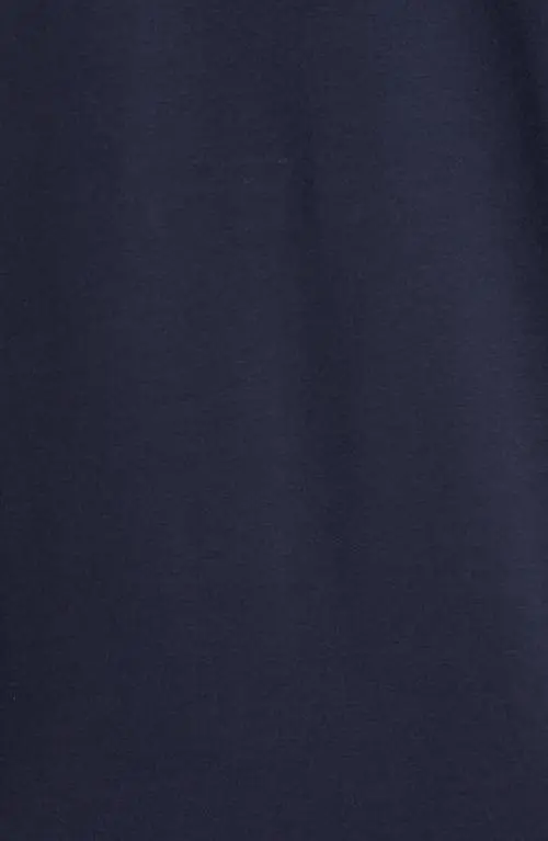 Hanro Living Cotton Zip-up Varsity Jacket - Black Iris