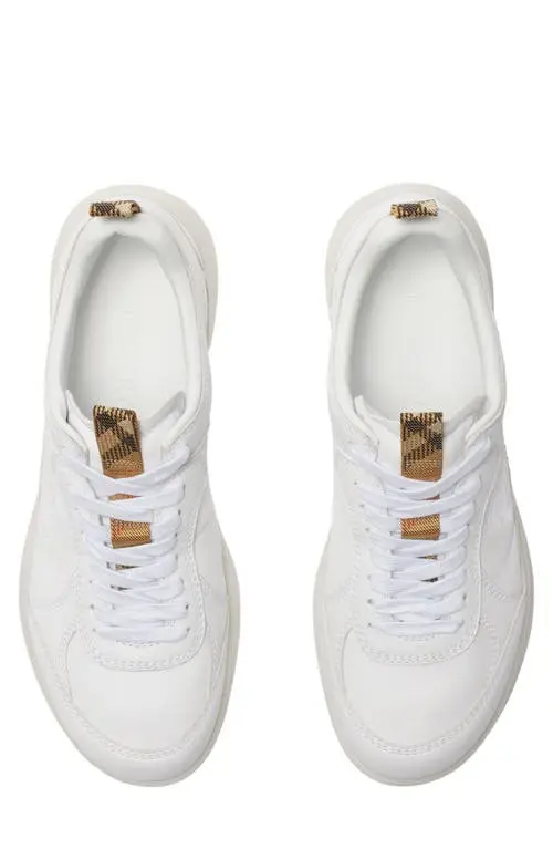 Burberry Blade Leather Sneaker - Optic White