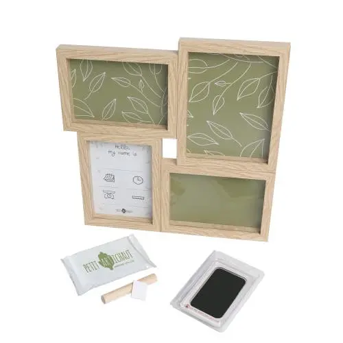 PETIT ARTICHAUT Puzzle Frameinkless Baby Print Keepsake Kit & Photo Memory Frame - Olive Tree
