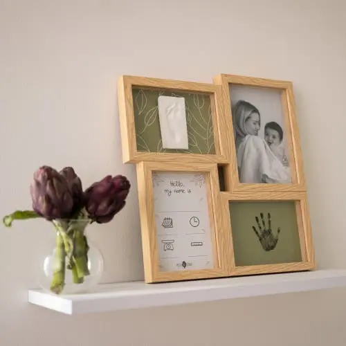PETIT ARTICHAUT Puzzle Frameinkless Baby Print Keepsake Kit & Photo Memory Frame - Olive Tree