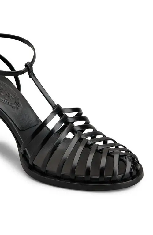 TOD'S T-strap Cage Sandal