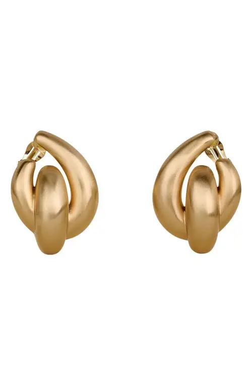 Cult Gaia Audrina Drop Earrings - Brushed Brass
