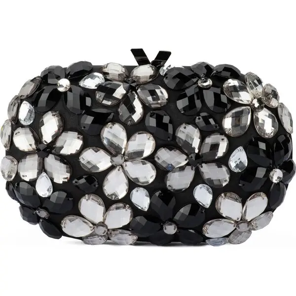 OLGA BERG Victoria Flower Embellished Clutch