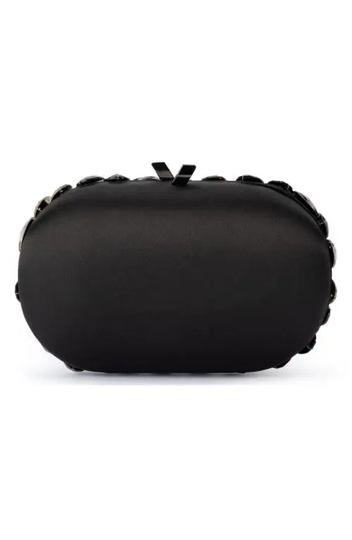 OLGA BERG Victoria Flower Embellished Clutch