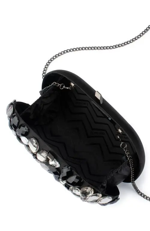 OLGA BERG Victoria Flower Embellished Clutch